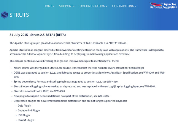 「Apache Struts」に複数のXSS脆弱性（JVN） | ScanNetSecurity